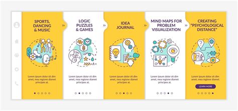improving problem solving skills tips onboarding vector template