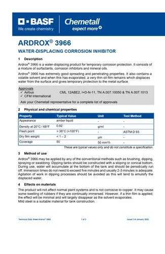 Ardrox 3966 At ₹ 3000 Airplane Cleaners In Kalyan Id 2856062818533