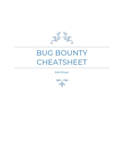 Bug Bounty Cheatsheet Pdf Domain Name System Hypertext