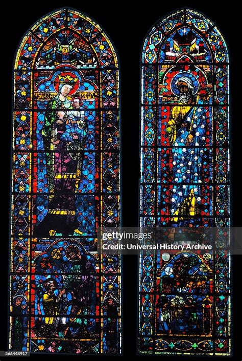 Chartres Cathedral Stained Glass Mary