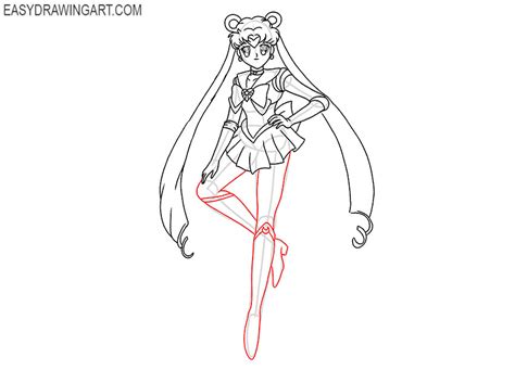 How To Draw Sailor Moon Easy Drawing Art