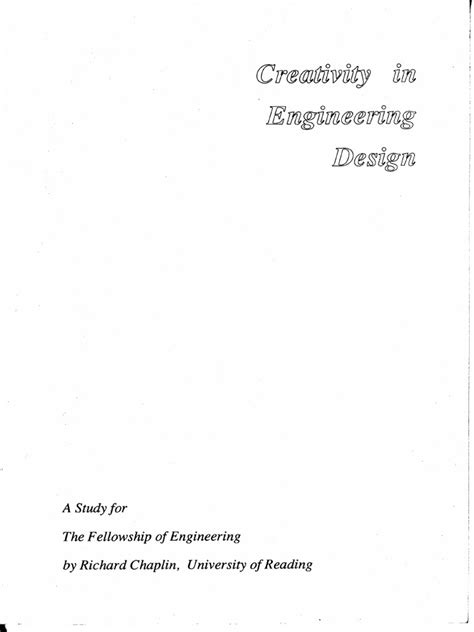 creativity in engineering design pdf design thought