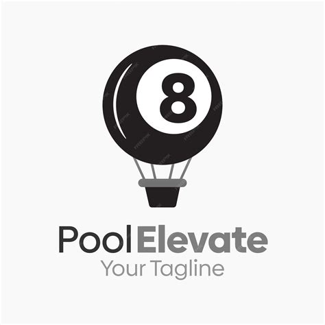 Premium Vector A Black And White Logo For Pool Your Name