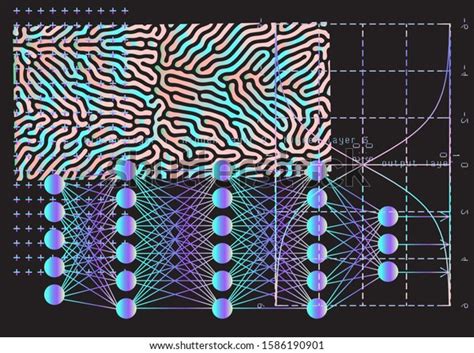 Neural Network Graphic Scheme Softmax Normalized Stock Vector Royalty