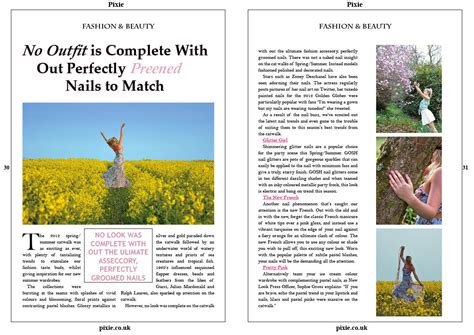 Pixie Magazine Design Izzibailey