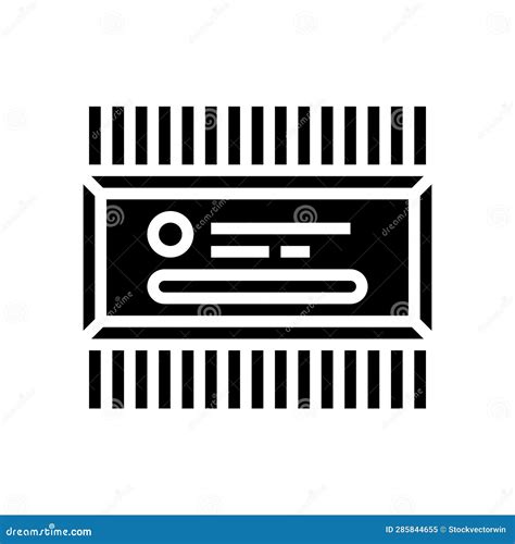 Microcontroller Electrical Engineer Glyph Icon Vector Illustration Stock Vector Illustration