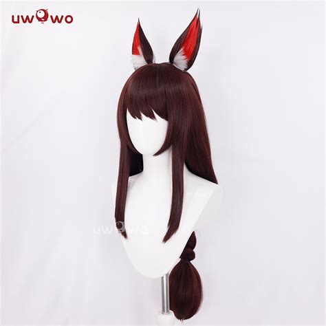 Uwowo Game Risen Fox Cosplay Wig Long Silver Hair With Ears Uwowo Cosplay