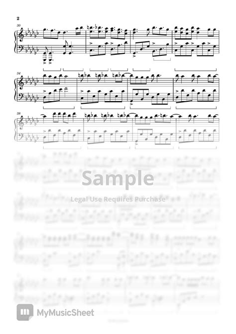 이세계아이돌 이세돌 Over Sheet Music By Bvibvi Piano