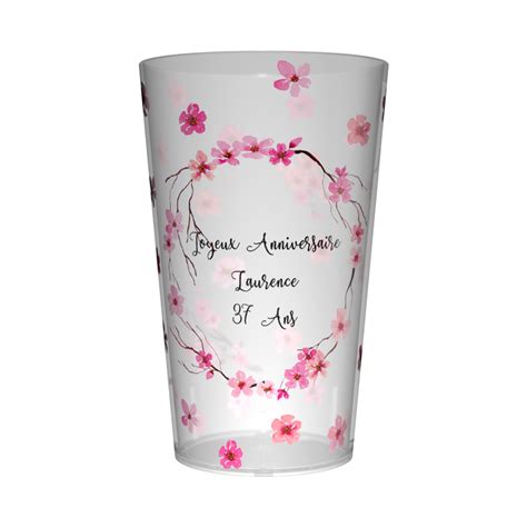 Gobelet Personnalisé Anniversaire Cerisiers