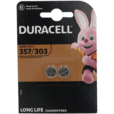 Duracell D357b2 Silver Oxide Button Cell Battery 357 303 Sr64 1 5v