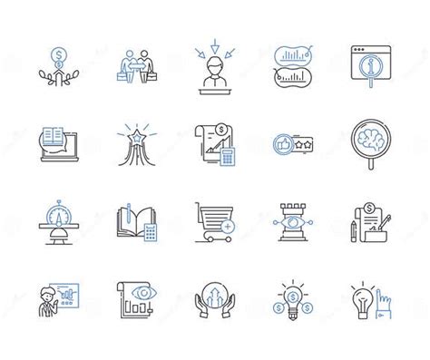 Event Management Outline Icons Collection Organizing Planning Coordinating Scheduling