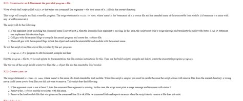 Solved Write A Bash Shell Script Called Build Sh That Takes Chegg