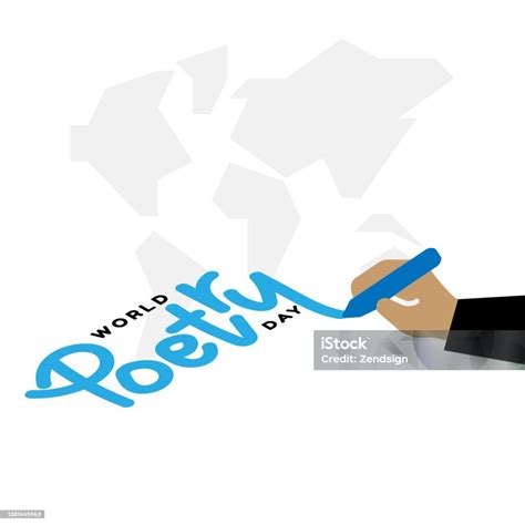 세계 시의 날 행사를 축하하기 위한 타이포그래피 디자인 시 문학에 대한 스톡 벡터 아트 및 기타 이미지 시 문학 교육 권위 Istock