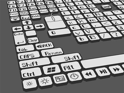 Retro Keys 3d Electronics Unity Asset Store