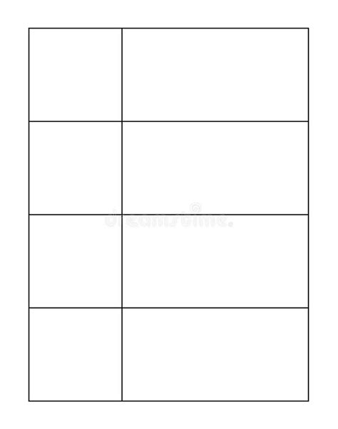 Simple Empty Grid For Content Organization Stock Illustration