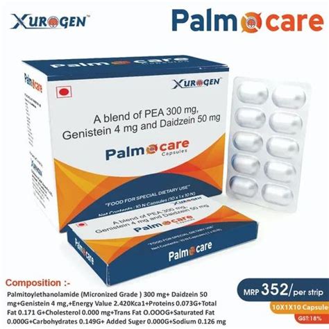 Palmitoylethanolamide 300mg Daidzein 50mg Genistein 4mg Capsule At