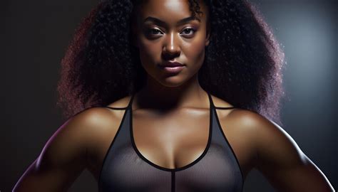 Premium Photo Empowered Black Woman Body Positivity In The Gym
