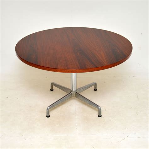 1960s Vintage Rosewood And Chrome Dining Table Retrospective Interiors