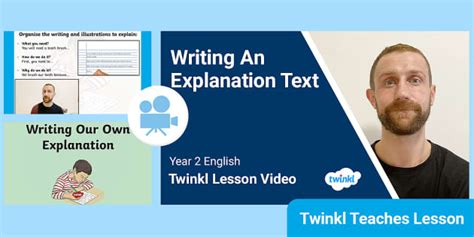 NEW Year Ages Writing An Explanation Text Video Lesson
