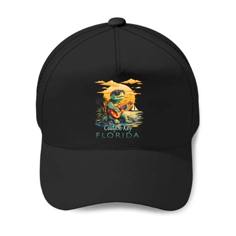 Cudjoe Key Florida Keys Vacation Turtle Ts Baseball Caps Sold By A