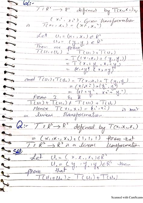 Solution Math 355 Linear Transformation Questions Studypool