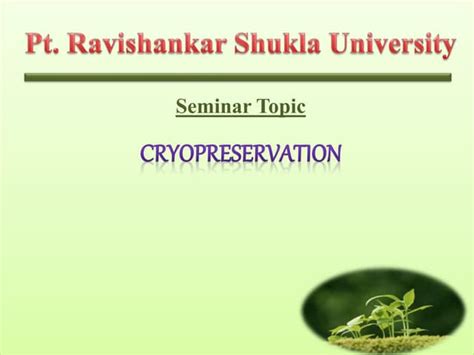 Germ Plasm Conservation Pptx