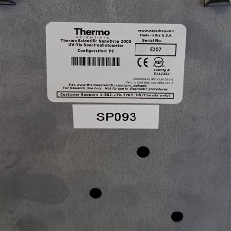 Compra Espectrofotómetro Uv Vis Thermo Nanodrop 2000 Al Mejor Precio ǀ