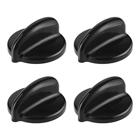 Mootvgoo 4 Pack Wb03t10236 Burner Control Knobs Black Cooktop Knobs