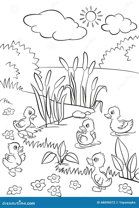 Five Little Ducks Pages Coloring Pages