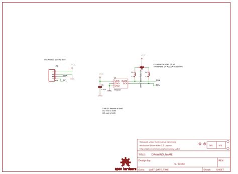 Humidity And Temperature Sensor Breakout HTU D Open Hardware OSHWLab