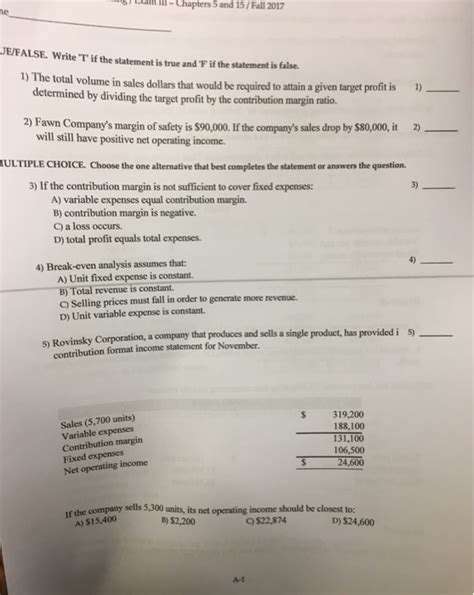 solved eramiil chapters 5 and 15 fall 2017 ue ealse write t