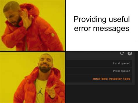 Installation Failed Because It Failed Rprogrammerhumor