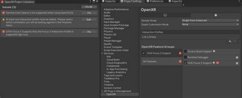 Tutorial Focus3 Openxr Getting Started In Unity Vive Openxr Vive Forum