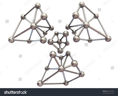 Molecular Lattice Concept Radiation Symbol Stock Illustration 43756363