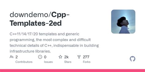 Github Downdemocpp Templates 2ed C11141720 Templates And Generic Programming The Most