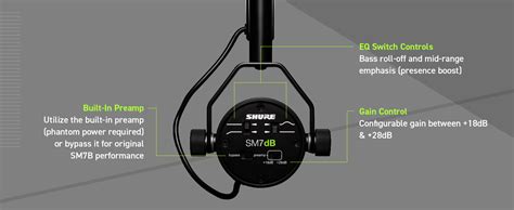 Shure Sm7db Dynamic Vocal Microphone With Built In Preamp Ax Store