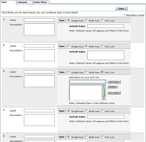 Additional Fields For Forms