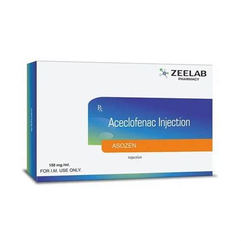 Aceclofenac Injection At ₹ 100 Piece Aceclofenac Injection In Mumbai Id 2849752562748