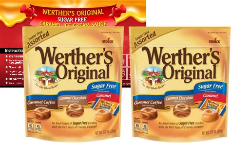 Werthers Original Sugar Free Candies Bundle 4 Items