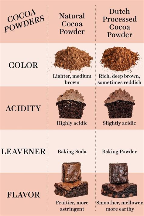 Natural Vs Dutch Process Cocoa Powder Comparison