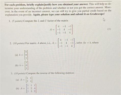 Solved 7 10 Points Consider The Solution Of The Following