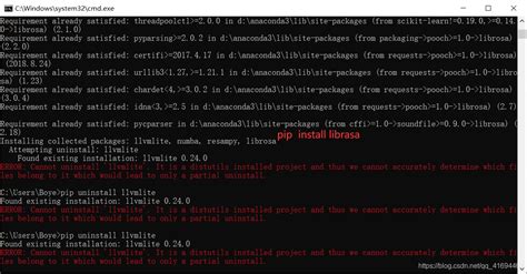 Error Cannot Uninstall ‘llvmlite‘ It Is A Distutils Installed Project