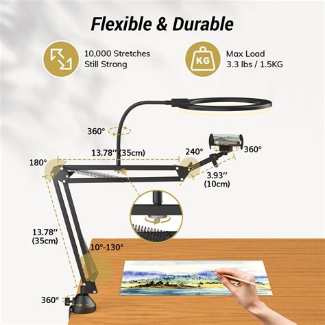 Trl 20 Pro Overhead Ring Light Kit 10 Ringlight With Heavy Duty Boom Arm Tonor