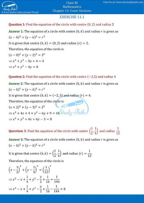 Conic Sections Class Images Conic Section Ellipse Class Notes