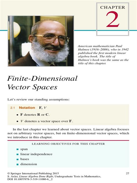 C1 Pdf Basis Linear Algebra Linear Subspace