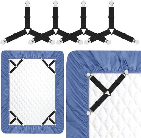Bed Sheet Holder Straps Adjustable Bed Sheet Fastener And Triangle