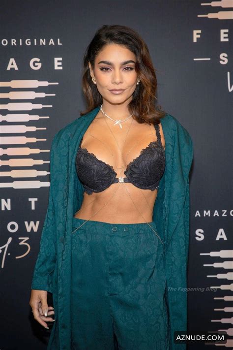 Vanessa Hudgens Sexy Flaunts Her Cleavage At Rihannas Savage X Fenty