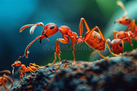 Intricate Ant Colony Marvels Of Design And Relationships In Nest Chambers And Tunnels Stock