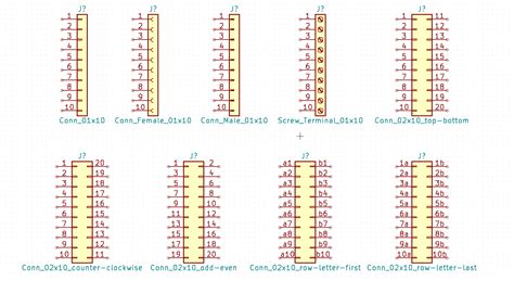 what should we do with dual or multi row connectors that do not follow the odd even pin