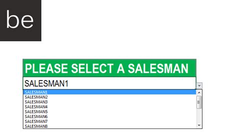 Using Excel Vlookup With Shapes And Data Validation Building A Dynamic Salesman Dashboard Part